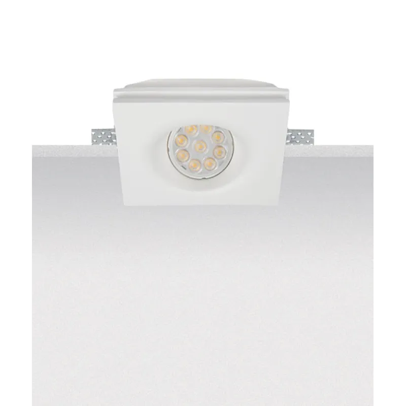 Downlight Incastrat S030 Zambelis, Modern, GU10, Gips, Grecia